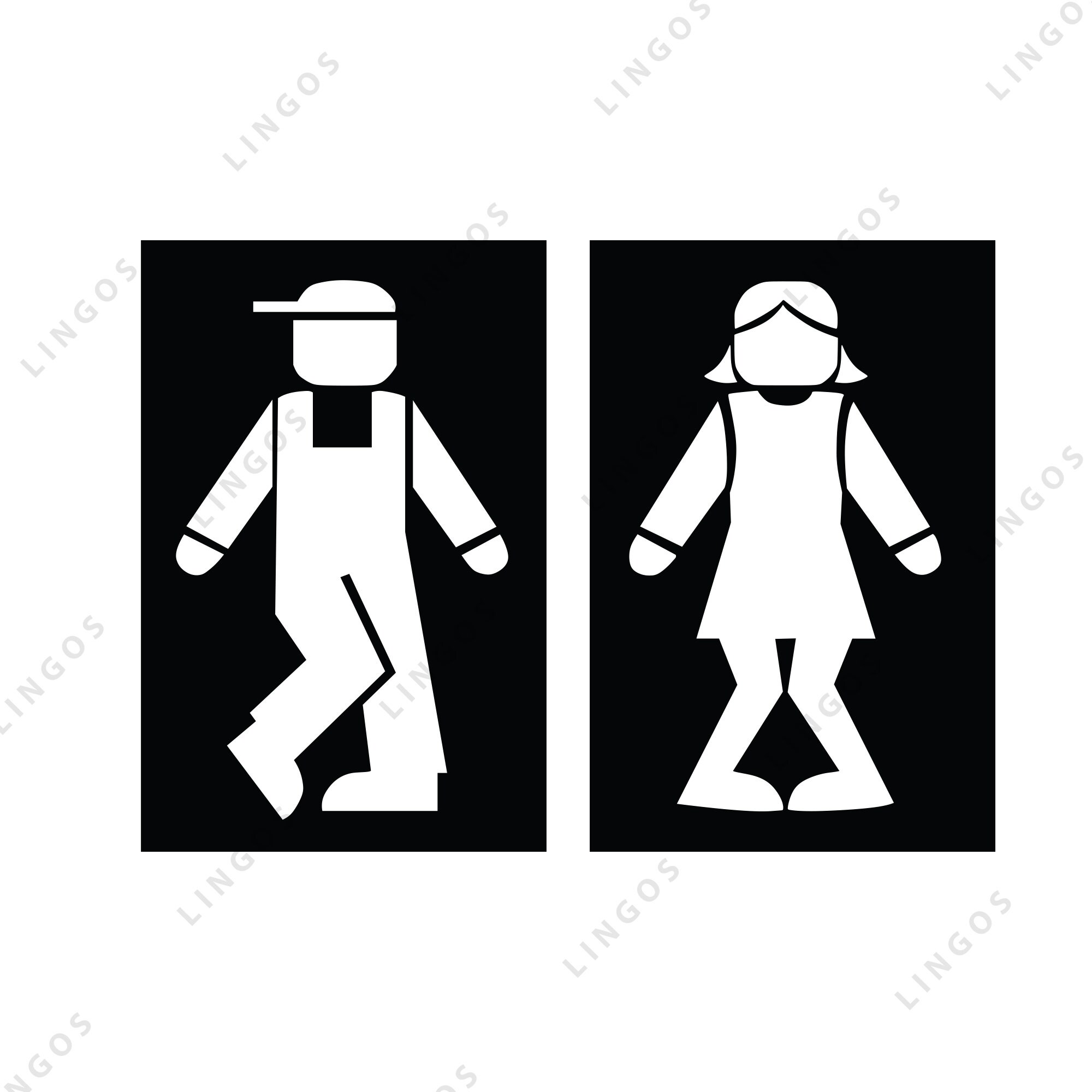 Toilet Sign Design Laser Cut Svg Dxf Files Wall Sticker | Etsy Australia