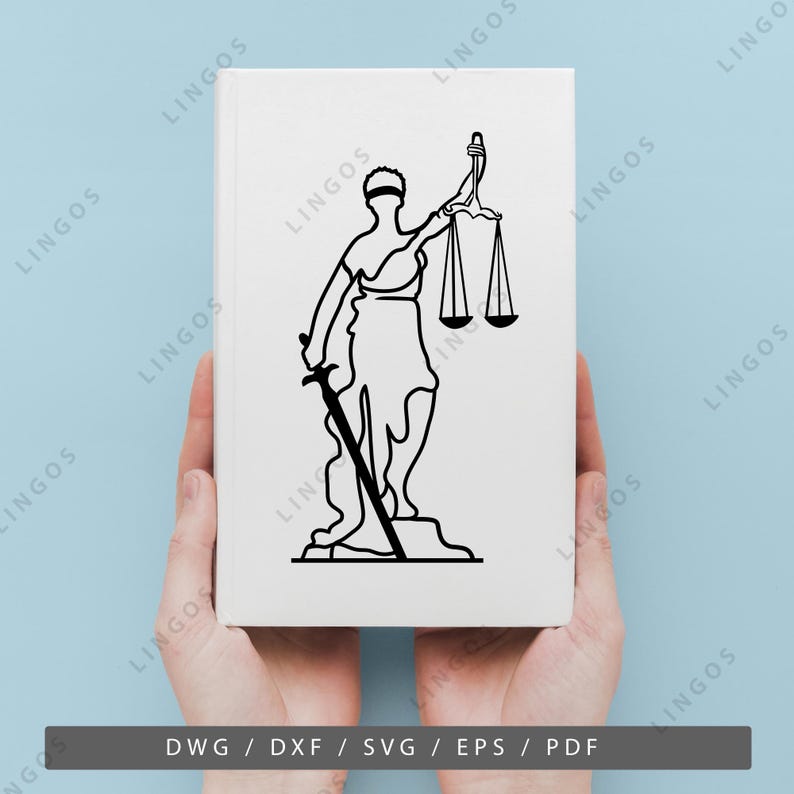 Lady Justice Line Art: Legal Wall Decor (digital Download) - Etsy