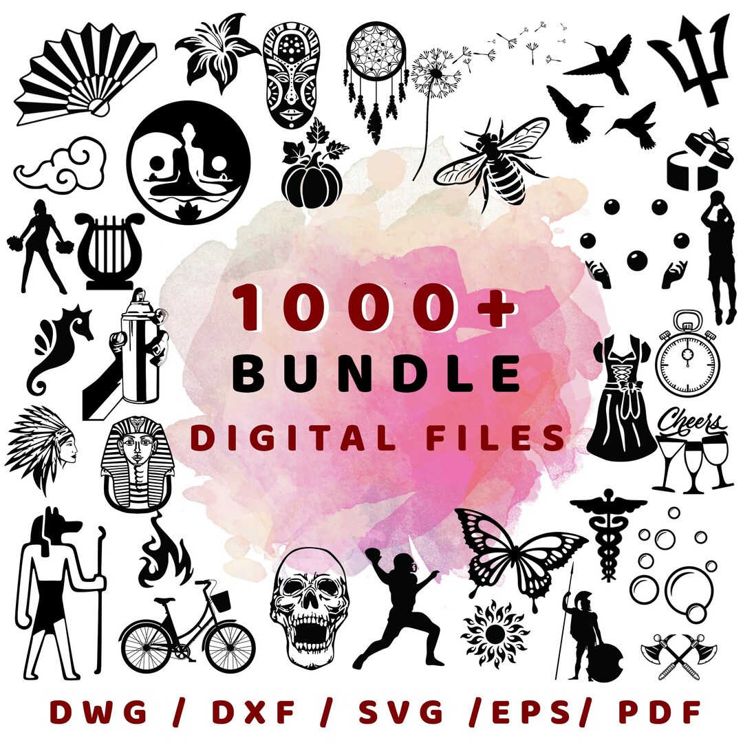 1000+ Svg File, Digital Files, Silhouette, Mega Svg Files, SVG Bundle ...