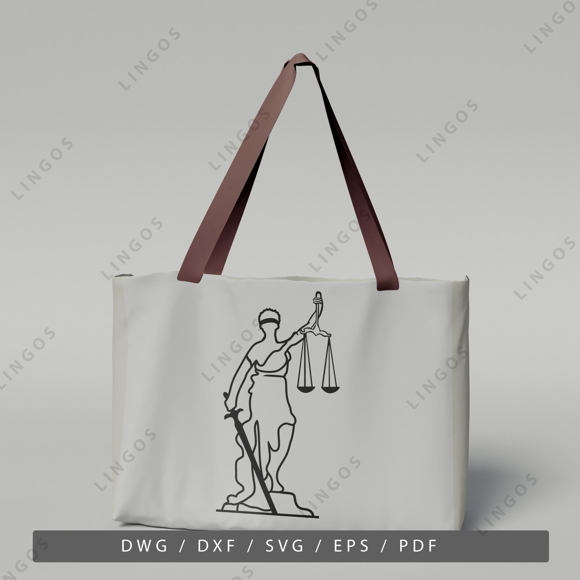 Lady Justice Line Art: Legal Wall Decor (digital Download) - Etsy