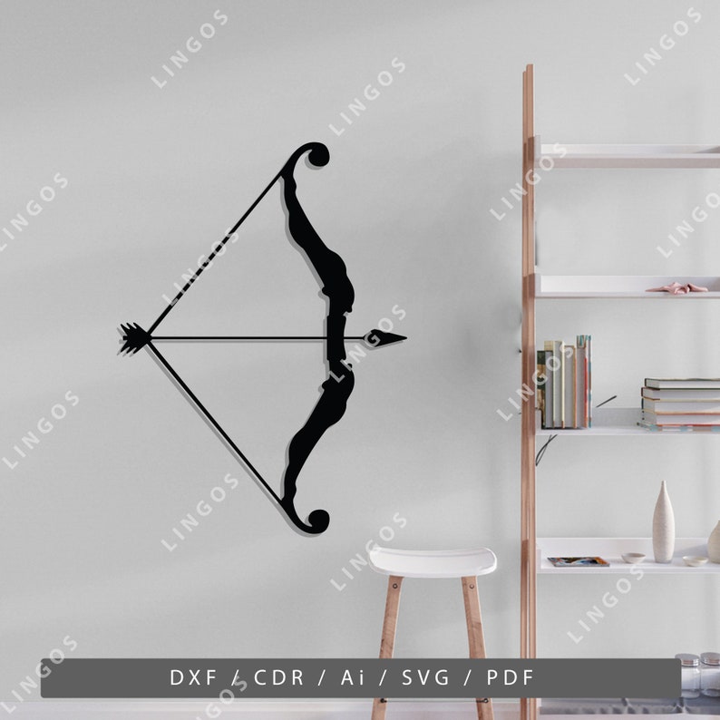 Arrow Design Laser Cut Svg Dxf Files Wall Sticker Engraving - Etsy