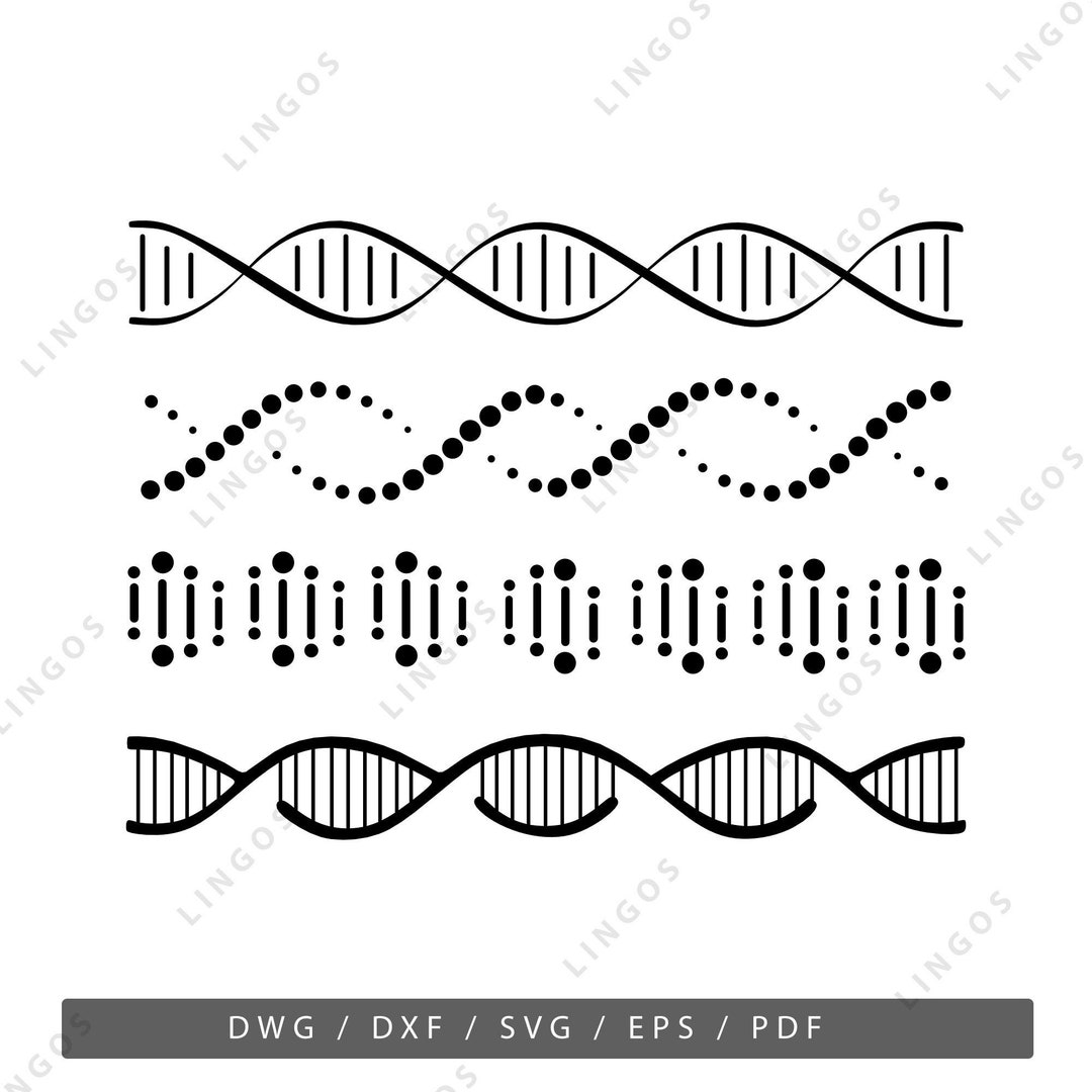 DNA Vector File, Spiral Bundle Svg File,biology Pdf, Rna Dwg,protein ...