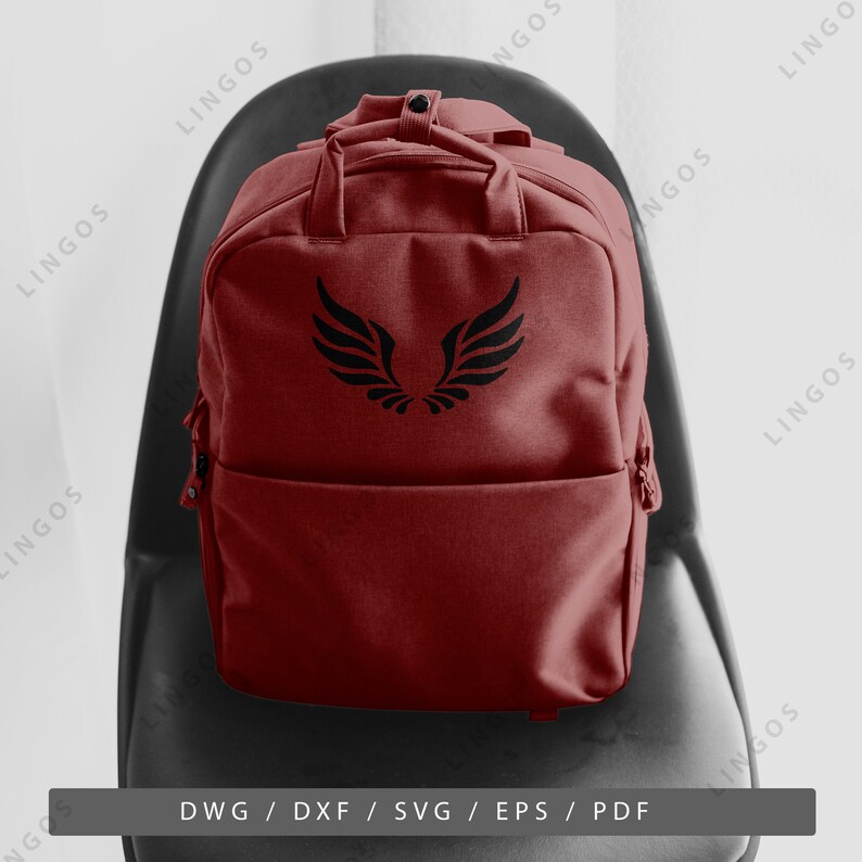 Wings Vector Flap SVG Bundle Angel Wing DWG File Winged Dxf | Etsy