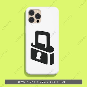 Lock SVG Bundle, Key Vector, Padlock DWG File, Lock Silhouette Dxf, Eps ...