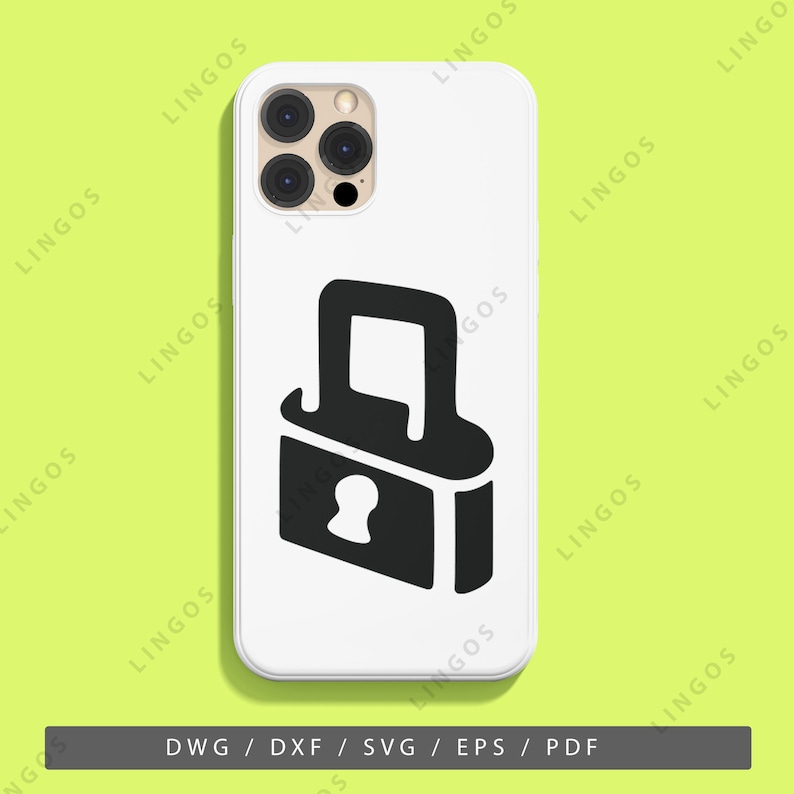 Lock SVG Bundle Key Vector Padlock DWG File Lock Silhouette - Etsy