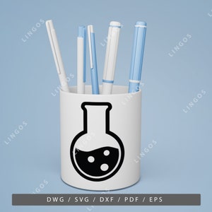 Chemistry Clipart Vector Bundle: Science SVG, Test Tube, Atom (digital ...
