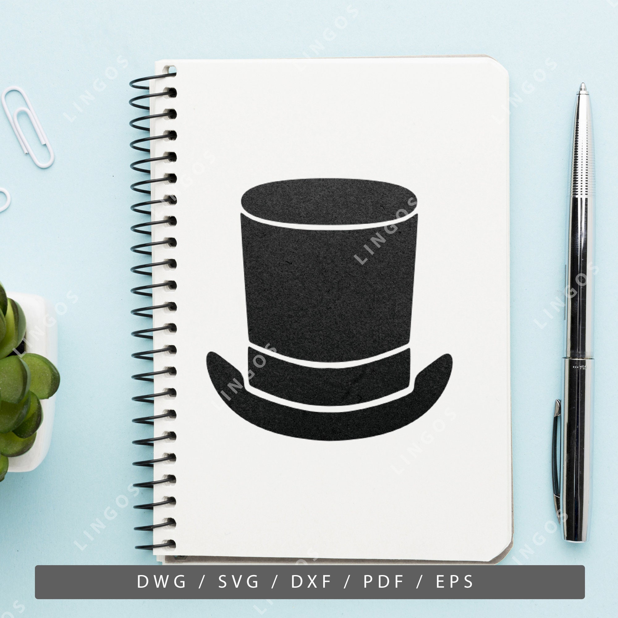 Hats SVG Bundle: Baseball Cap, Top Hat, Cloche (digital Files) - Etsy