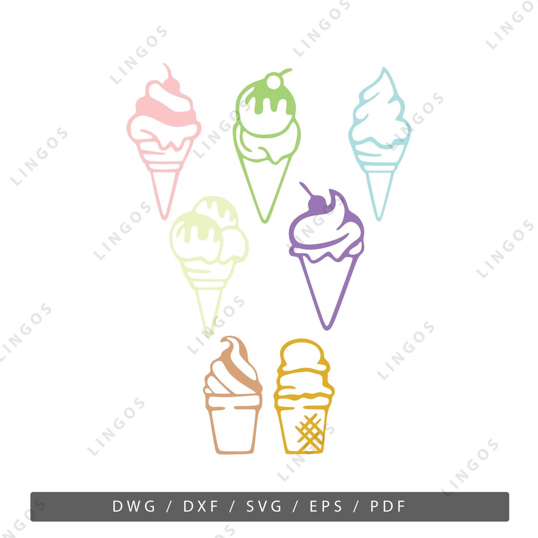 Ice Cream Svg File Ice Cream Clip Art Dessert - Etsy Australia