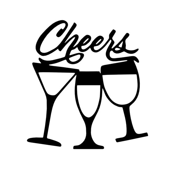Cheers SVG File Chin Chin Vectorcheers Bundle - Etsy