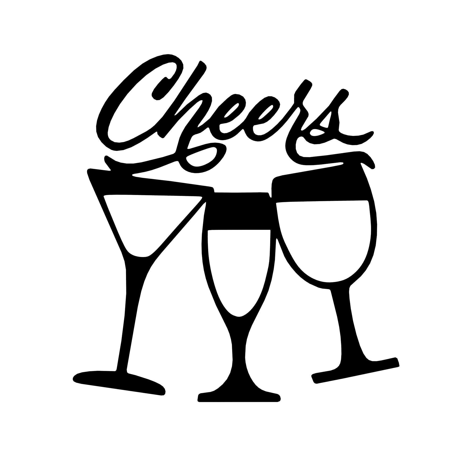 Cheers SVG File Chin Chin VectorCheers Bundle | Etsy