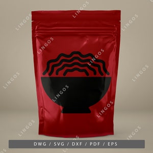 Asian Food SVG Bundle, Japanese Vector, Sushi Roll DWG, Ramen Dxf ...