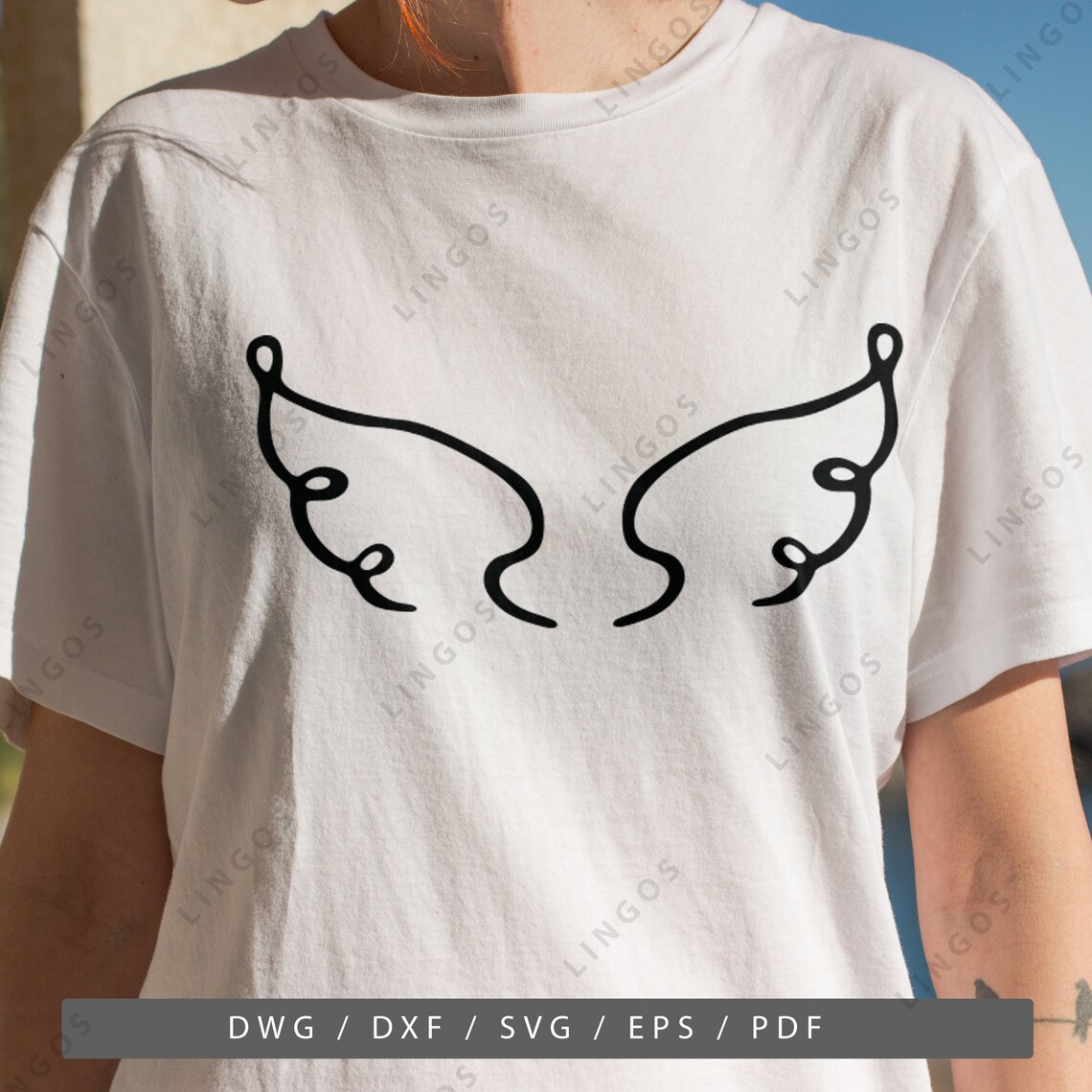 Wings Vector Flap SVG Bundle Angel Wing DWG File Winged Dxf - Etsy Canada