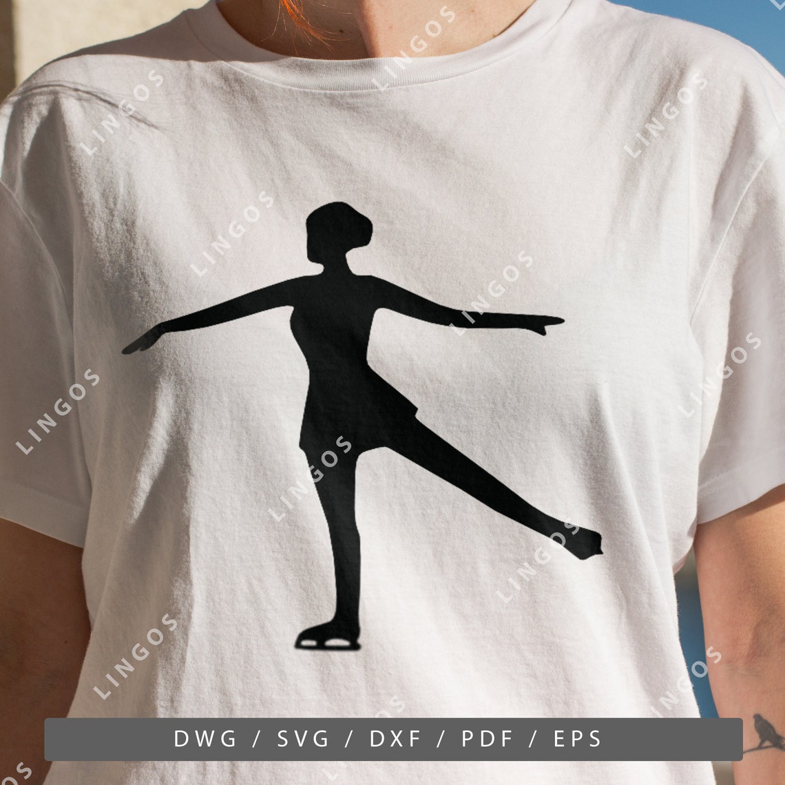 Ice Skating Vector Skater SVG Bundle Figure Skating Pdf - Etsy