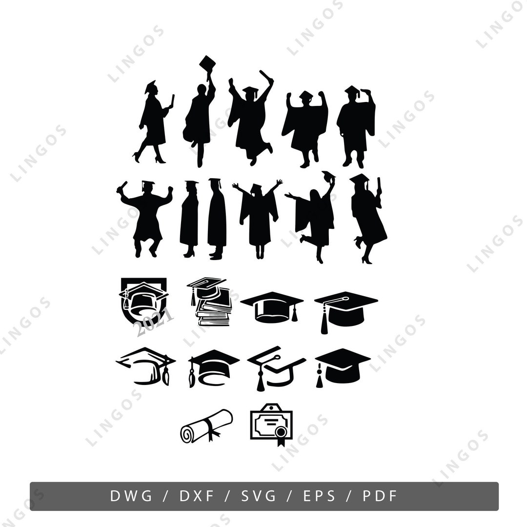 Graduation Svg File,cap Digital Files,graduate Vector File,diploma Eps ...