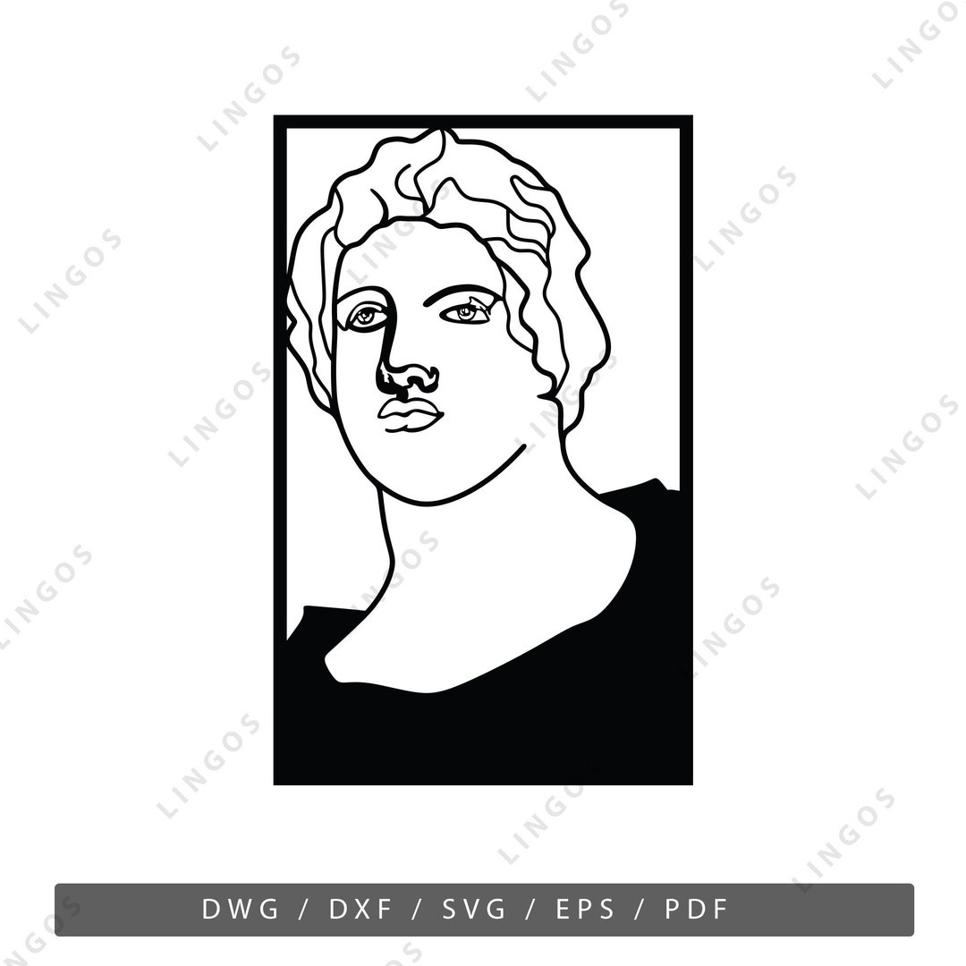 Alexander the Great Eps File, Bust SVG File, Plans,commander PDF ...