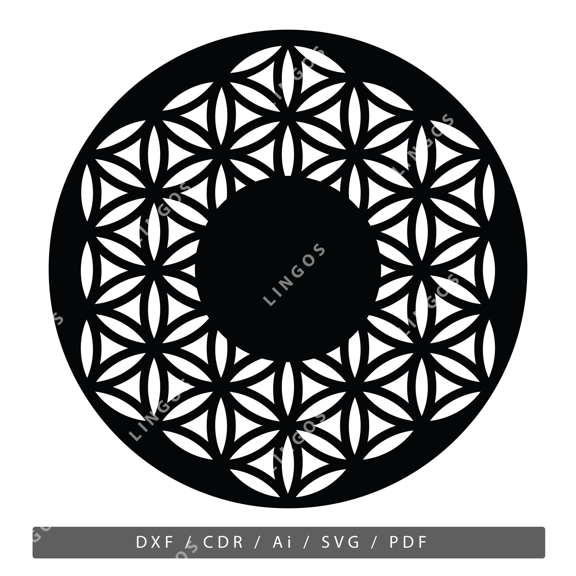 Geometric Circle File Minimalist Eps File Planspdf DWG - Etsy