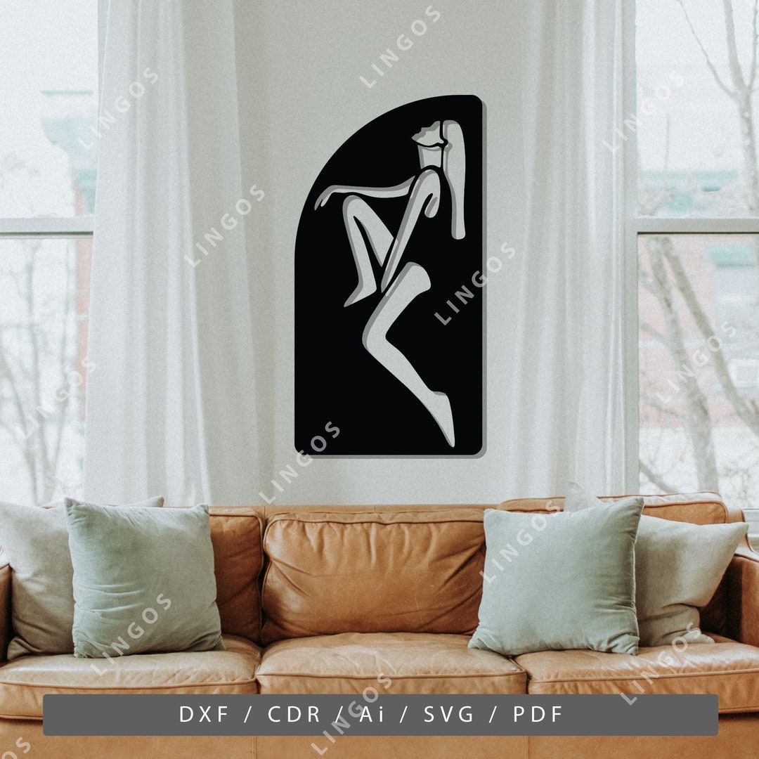 Woman Body Design Female Laser Cut DXF Cdr Ai SVG PDF - Etsy
