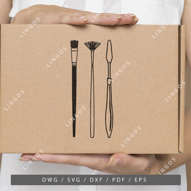 Painting Tool SVG Artist Bundle Vector Equipment Silhouette | Etsy