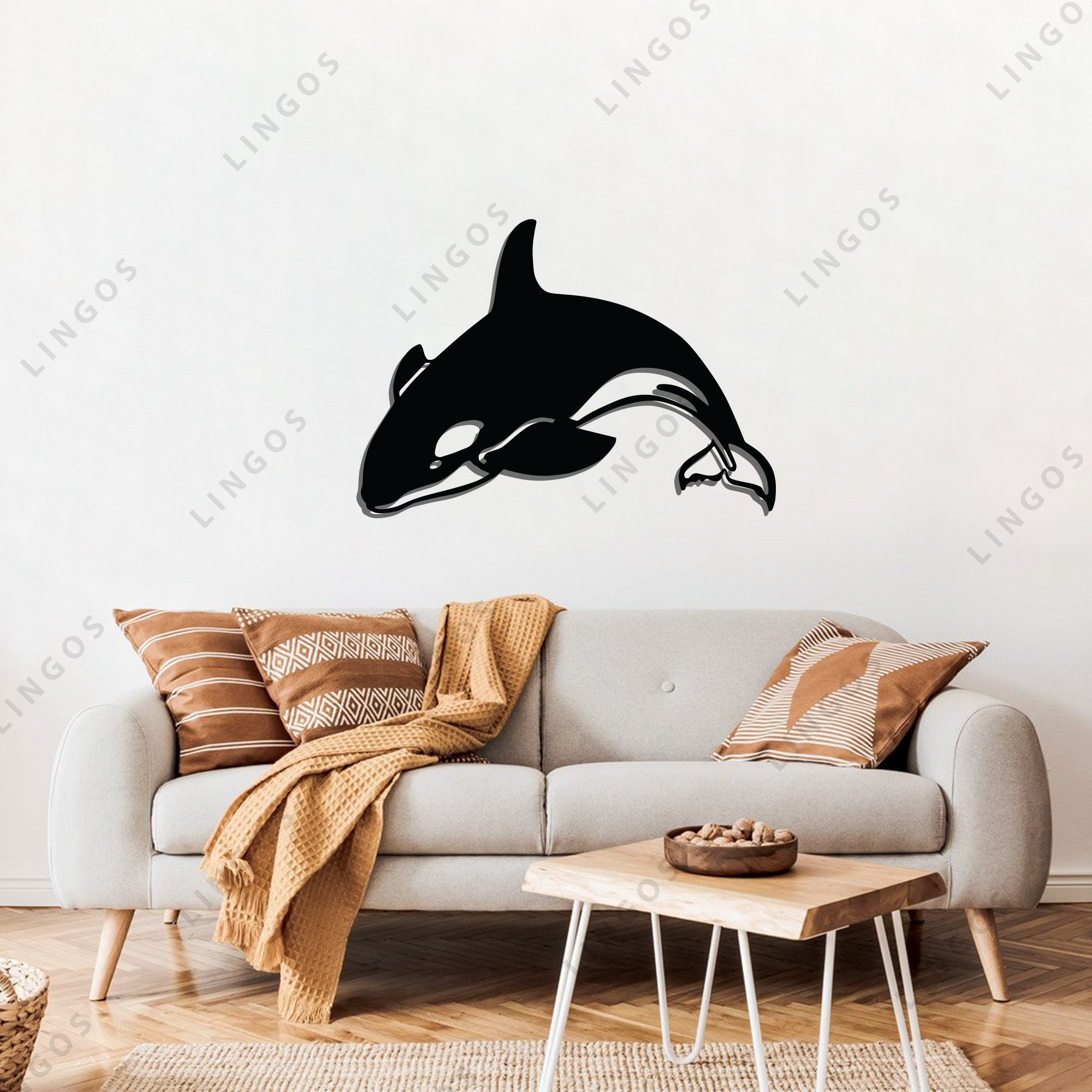 Orca Design Laser Cut Svg Dxf Files Wall Sticker Engraving | Etsy Canada