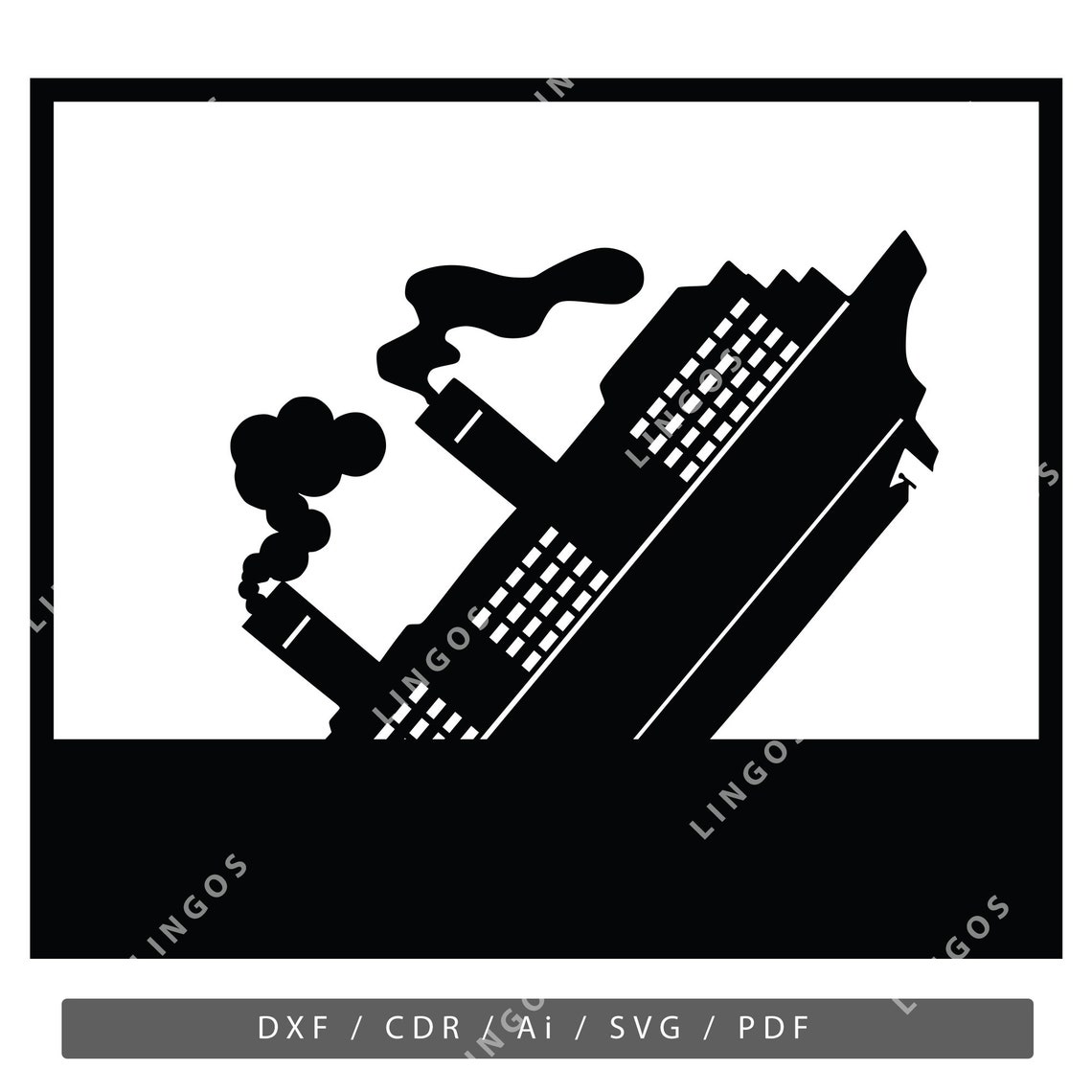 Titanic Design Laser Cut Svg Dxf Files Cnc Cut Router Wall - Etsy