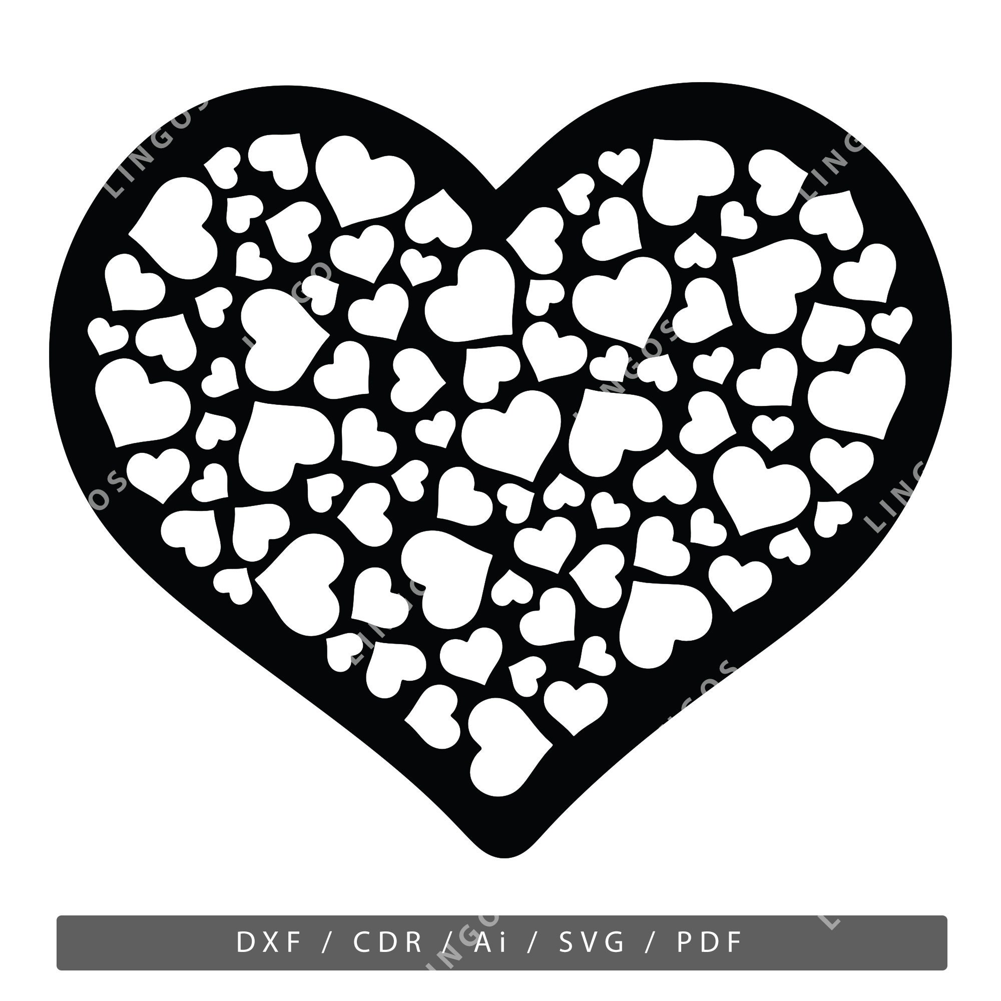 Heart Laser Cut File, Wall Decor, CNC Router (digital Download) - Etsy