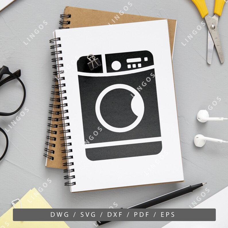 Laundry Sign SVG Wash Dry Fold Vector Washing Machine PDF - Etsy