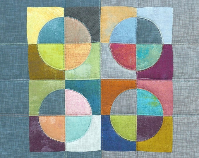 English Paper Piecing EPP Kit Drunkard's Path 5 Paper Stencil Set ...