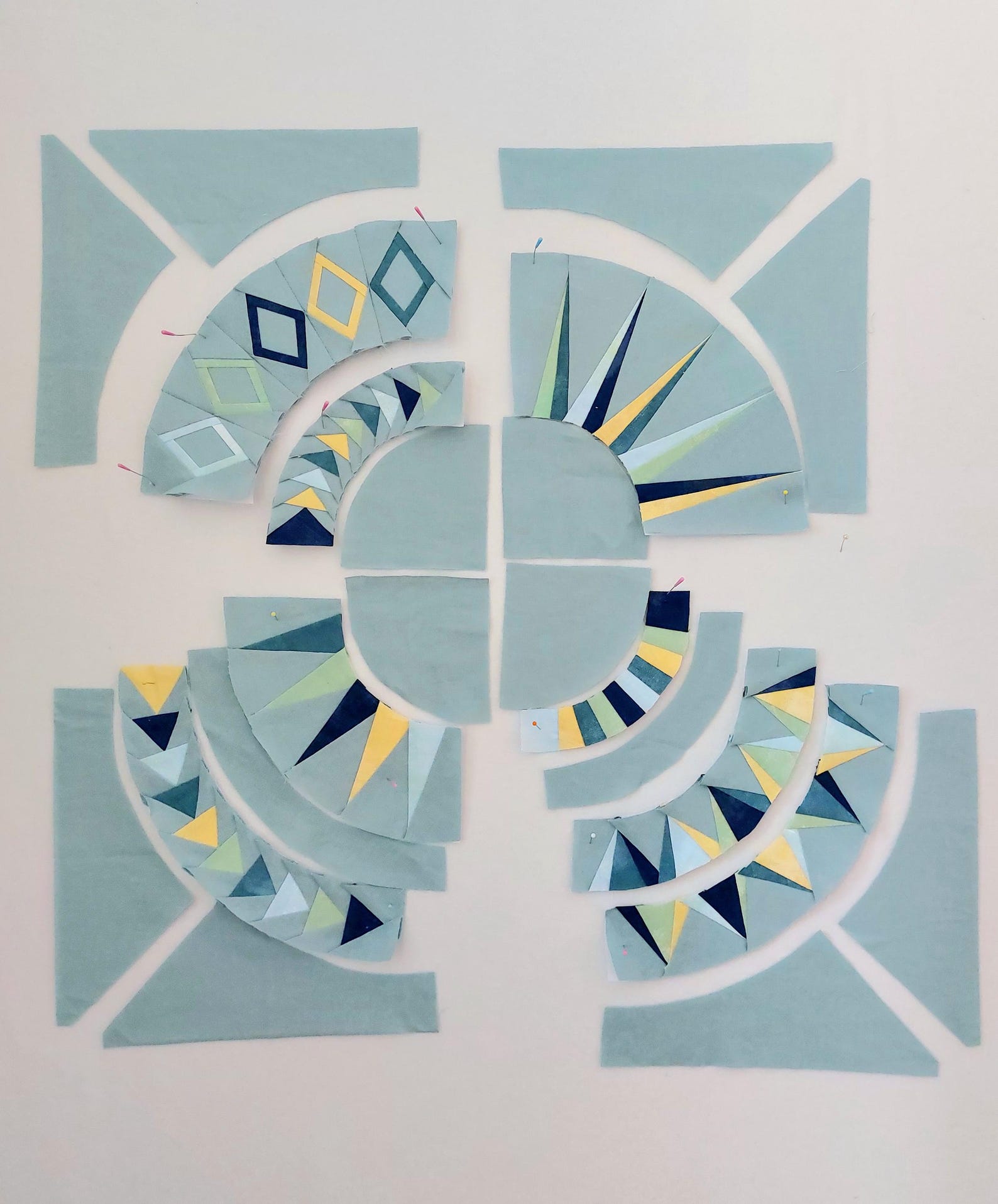 Foundation Paper Piecing (FPP) Block Pattern "arctic Sunrise ...