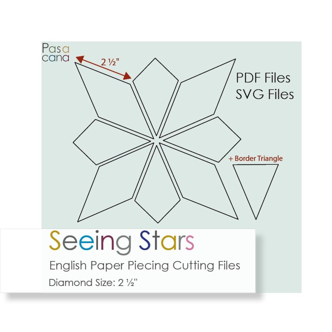 EPP "seeing Stars" Shapes Print&cut Your Own Templates - PDF + SVG ...