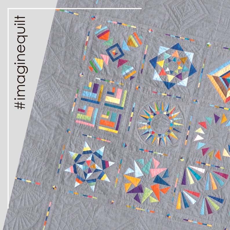 Quilt Pattern "imagine" Sampler - Foundation Paper Piecing FPP ...