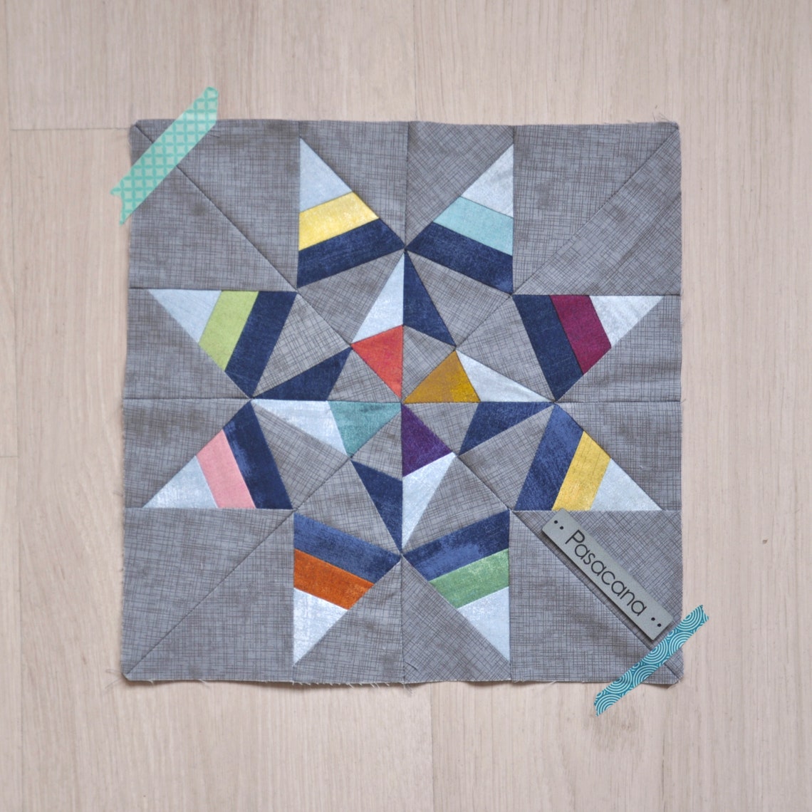 Foundation Paper Piecing (FPP) Block Pattern "compass Star ...