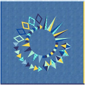 Foundation Paper Piecing (FPP) Block Pattern "arctic Sunrise ...