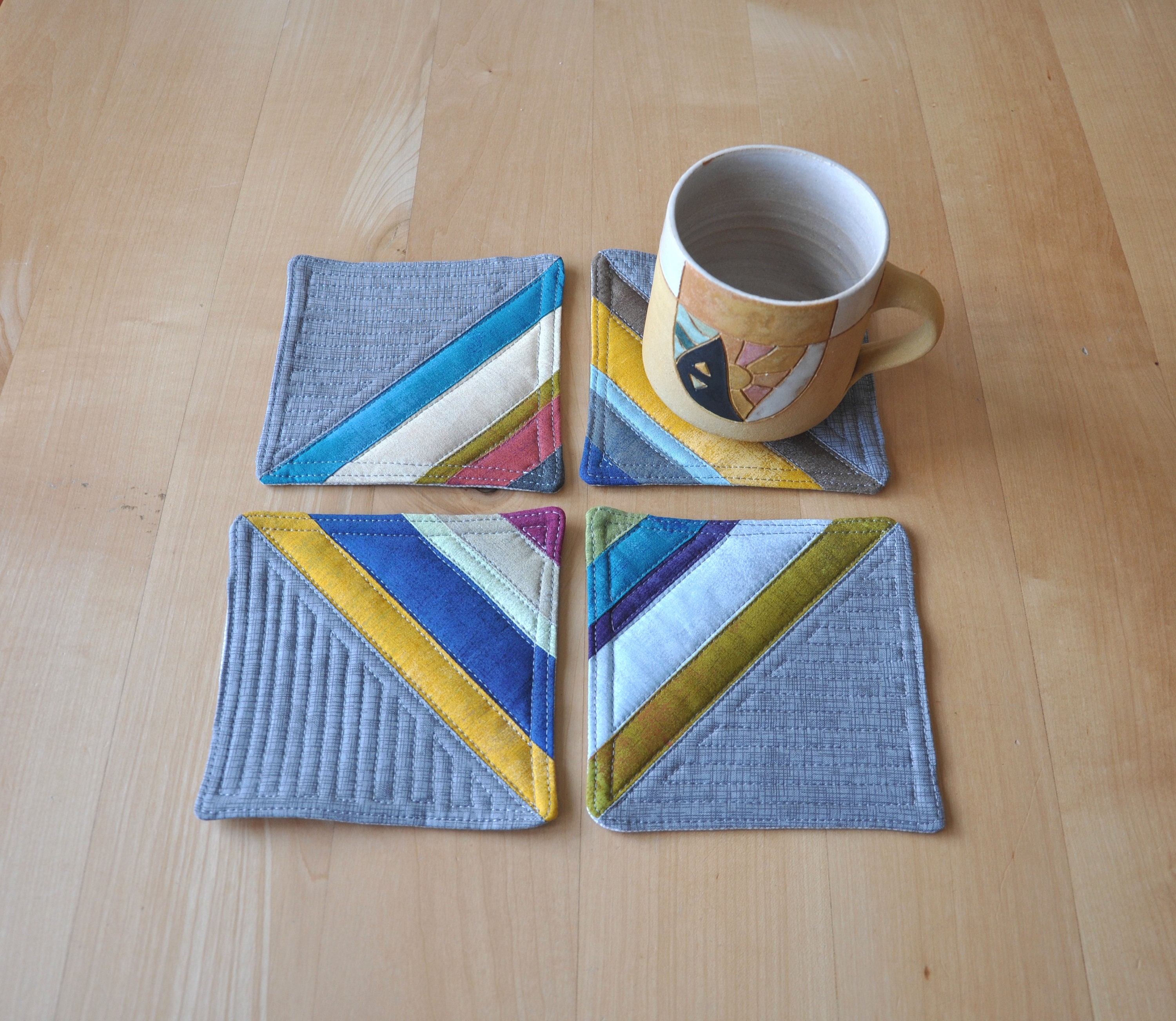 FPP Block Pattern ENGLISH/GERMAN Foundation Paper Piecing / Aguayo / 4 ...