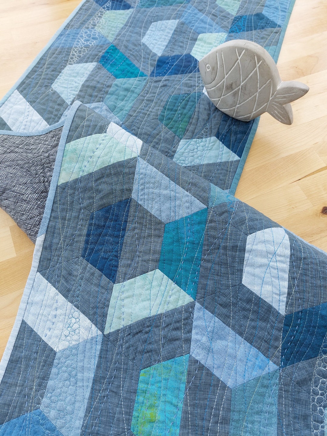 English Paper Piecing EPP Paper Stencil Set ocean Wave 2 Inch ...