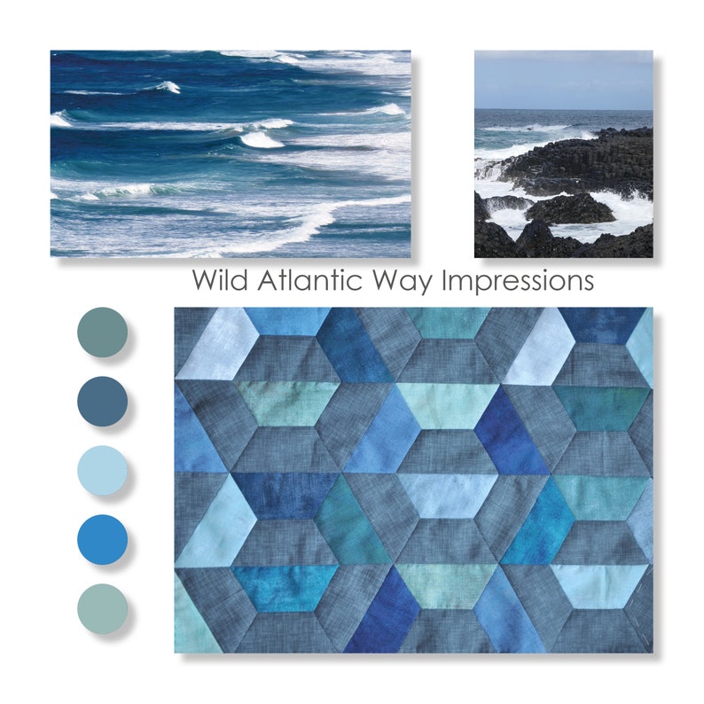 English Paper Piecing EPP Paper Template Set ocean - Etsy