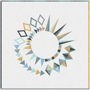 Foundation Paper Piecing (FPP) Block Pattern "arctic Sunrise ...