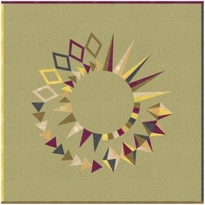 Foundation Paper Piecing (FPP) Block Pattern "arctic Sunrise ...