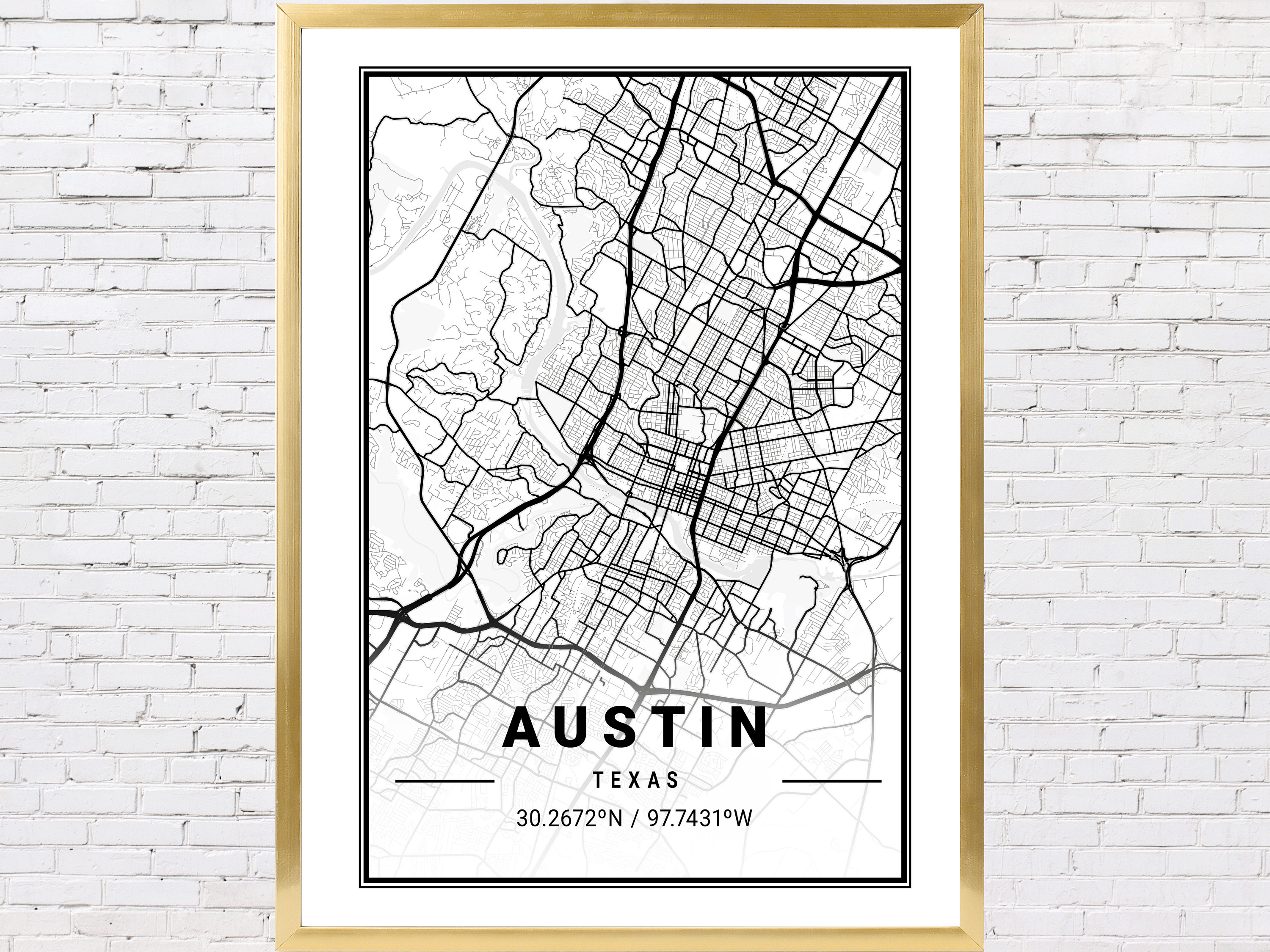 Printable Map Of Texas Austin
