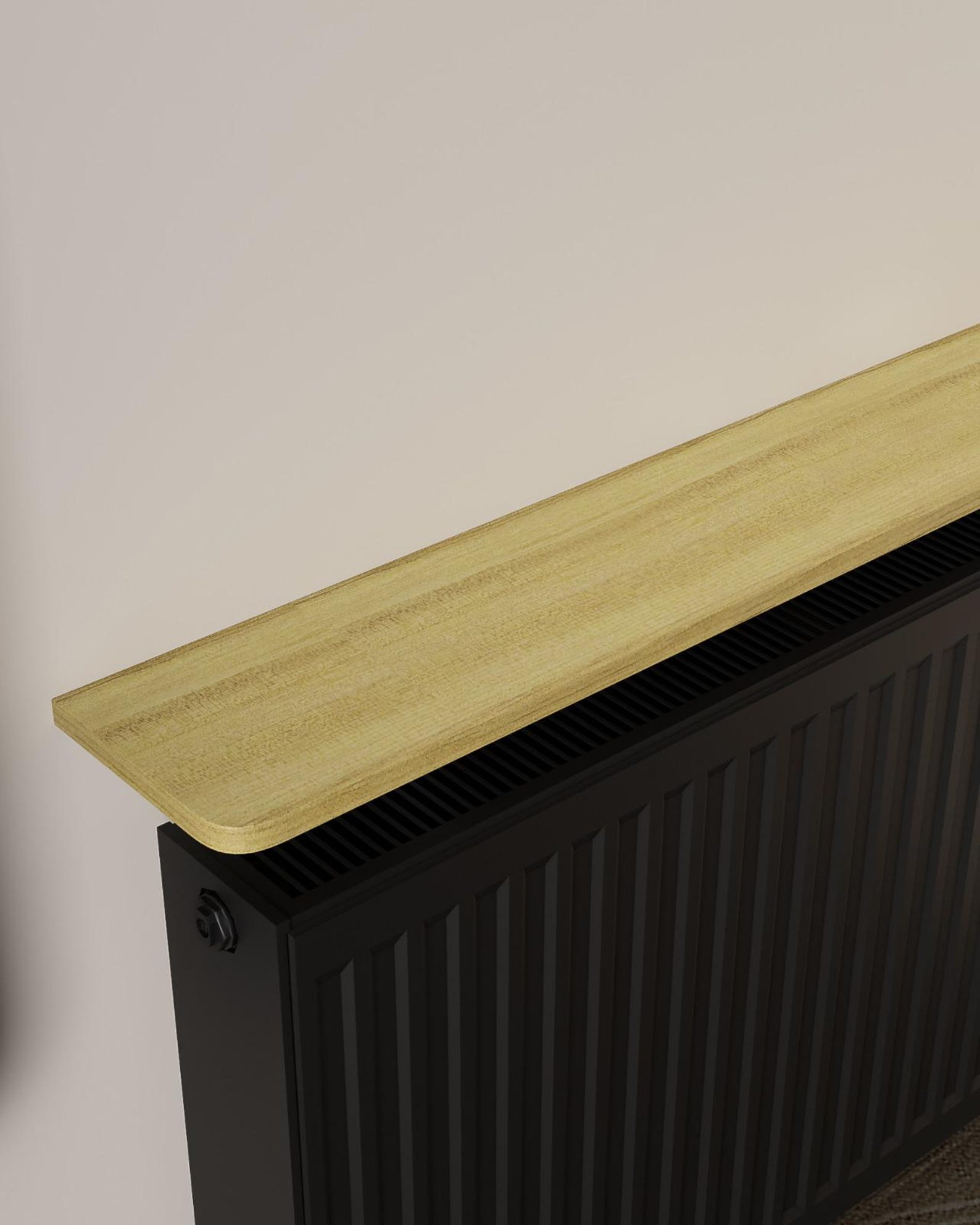 Floating Radiator Shelf Round Edge Including Brackets NO DRILLING ...