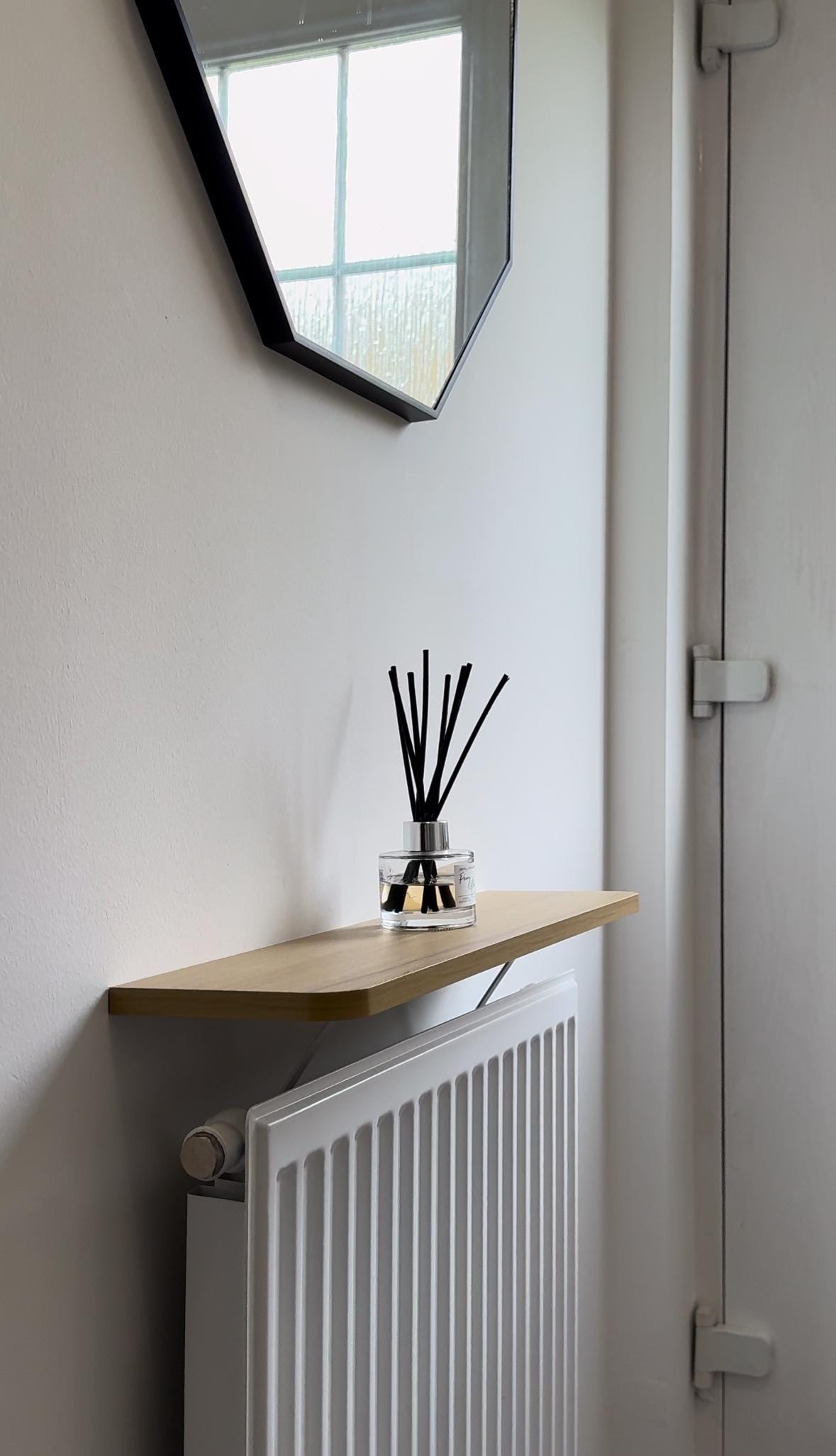Floating Radiator Shelf Round Edge Including Brackets NO DRILLING ...