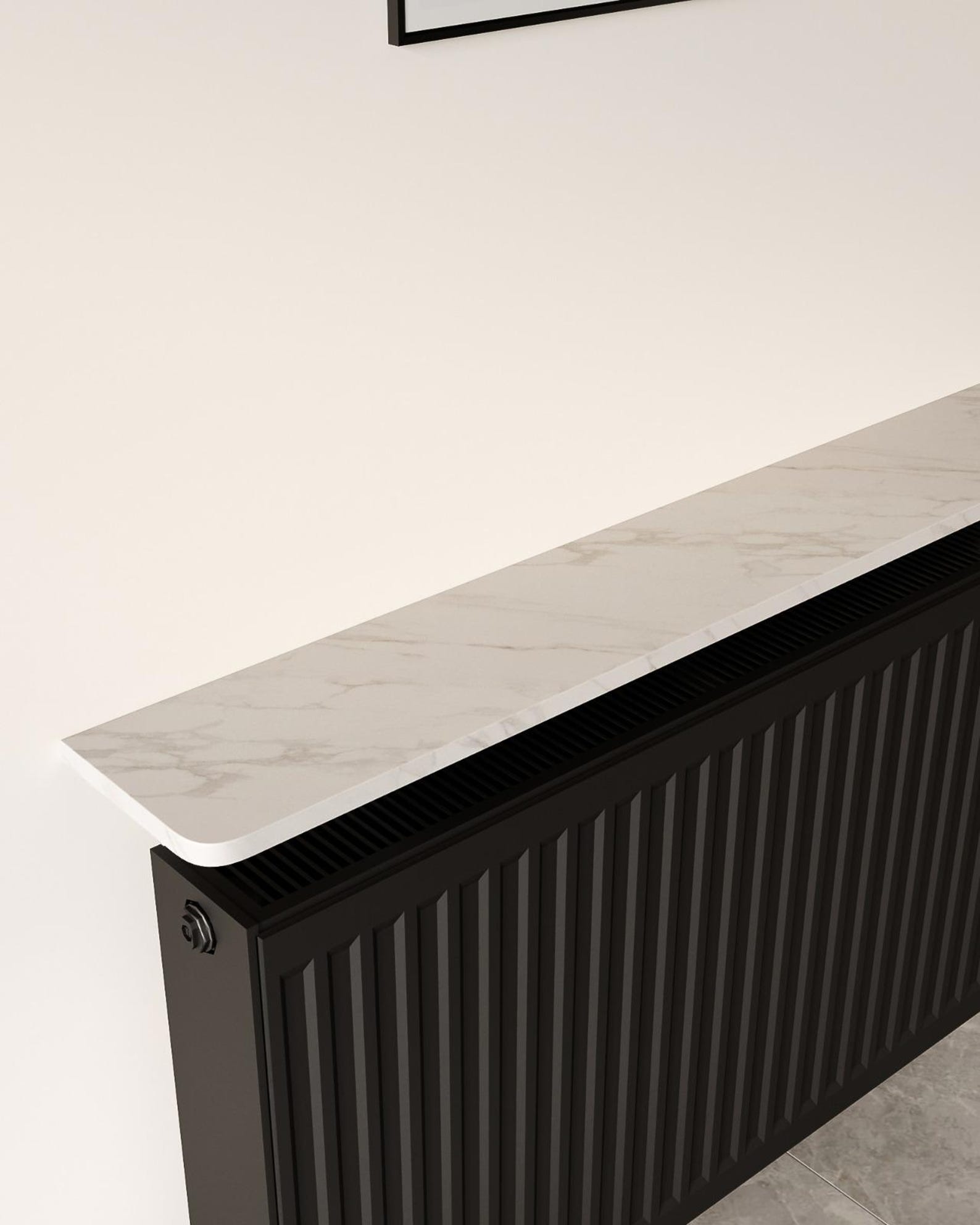 Floating Radiator Shelf Round Edge Including Brackets NO DRILLING ...