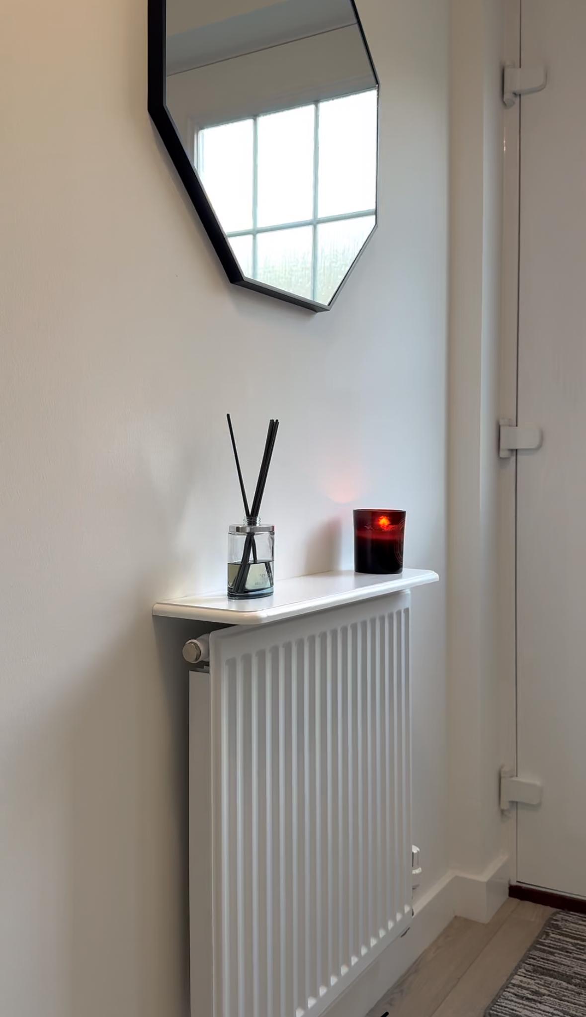 Floating Radiator Shelf Round Edge Including Brackets NO DRILLING ...