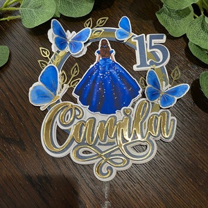 Personalized Quinceañera Cake Topper: Acrylic Mis Quince - Etsy