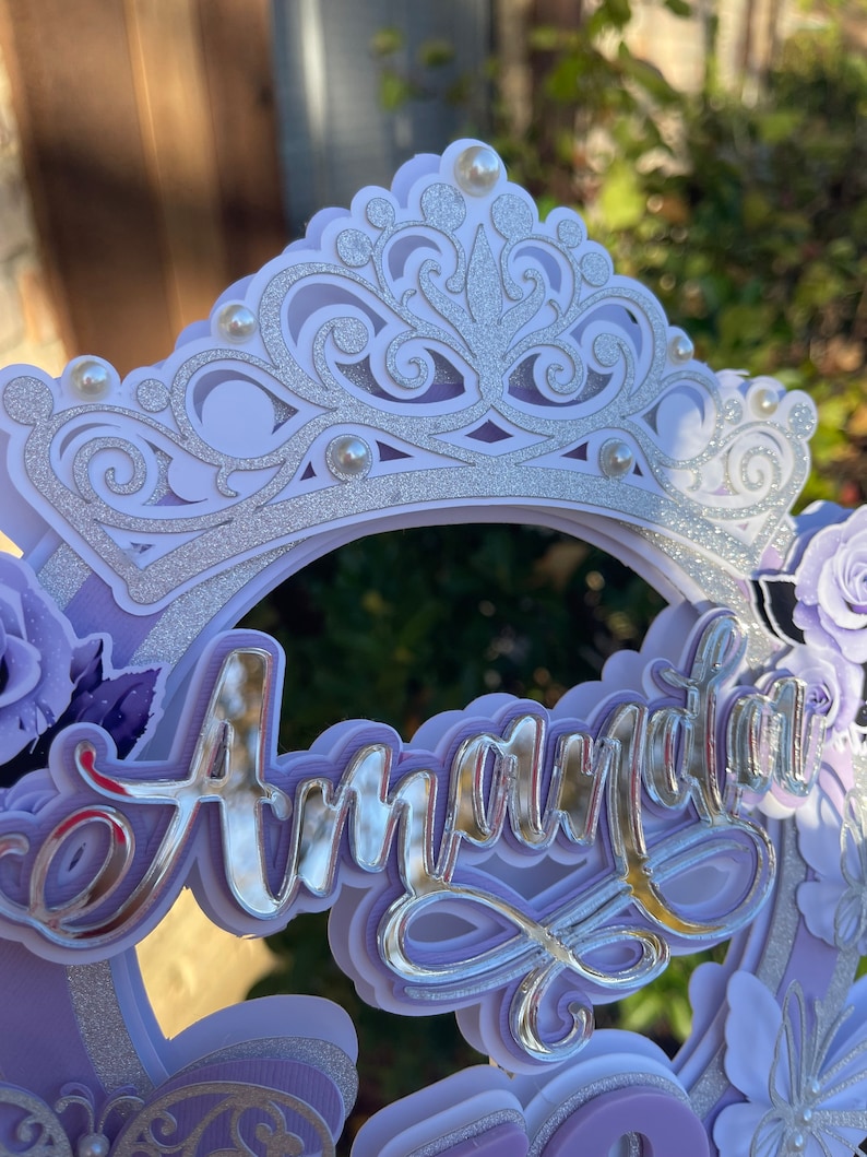 Mis Quince Cake Topper, Sweet 16, Quinceanera, Acrylic Topper ...