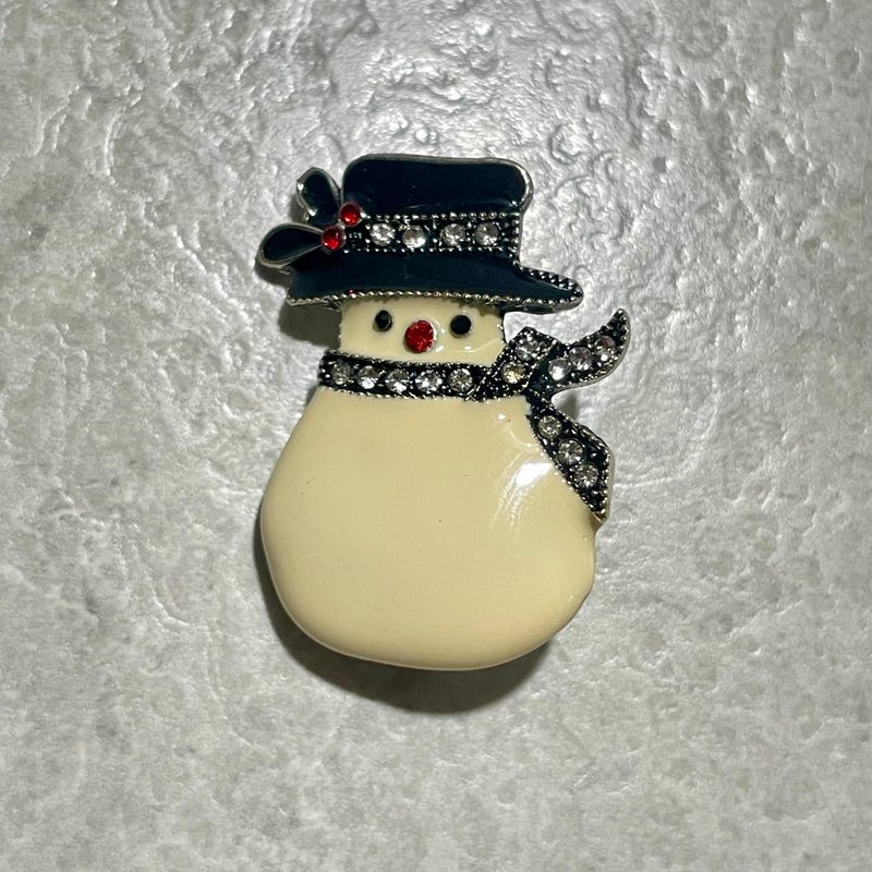 Snowman Pin - Etsy