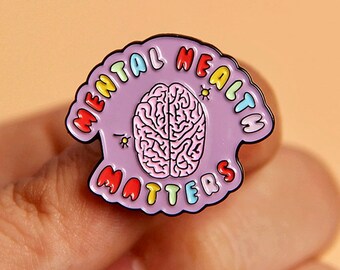 Mental Health Matters Enamel Lapel Pin - Etsy