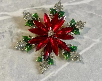 Vtg Santa Pin NOS 50s Pullstring Plastic Brooch Articulated Santa Pin ...