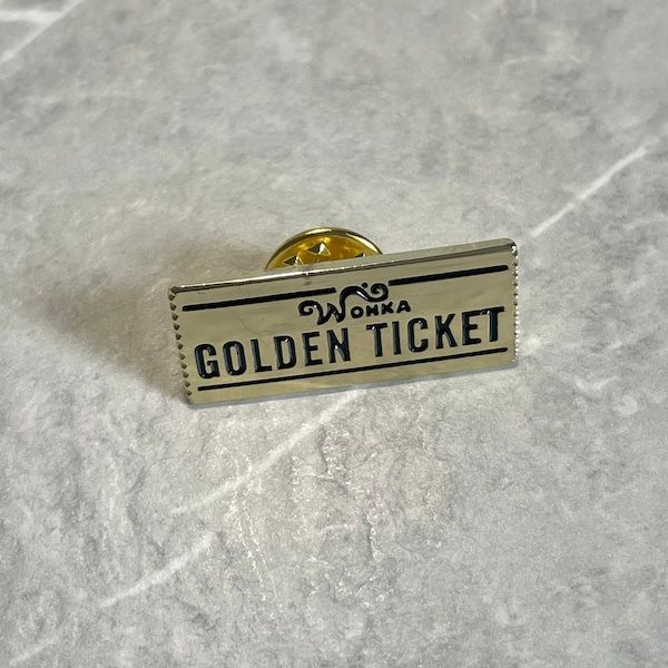 Golden Ticket Pin - Etsy