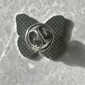 Pretty Blue Butterfly Enamel Pin - Etsy
