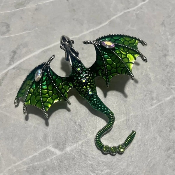 Dragon Brooch - Etsy